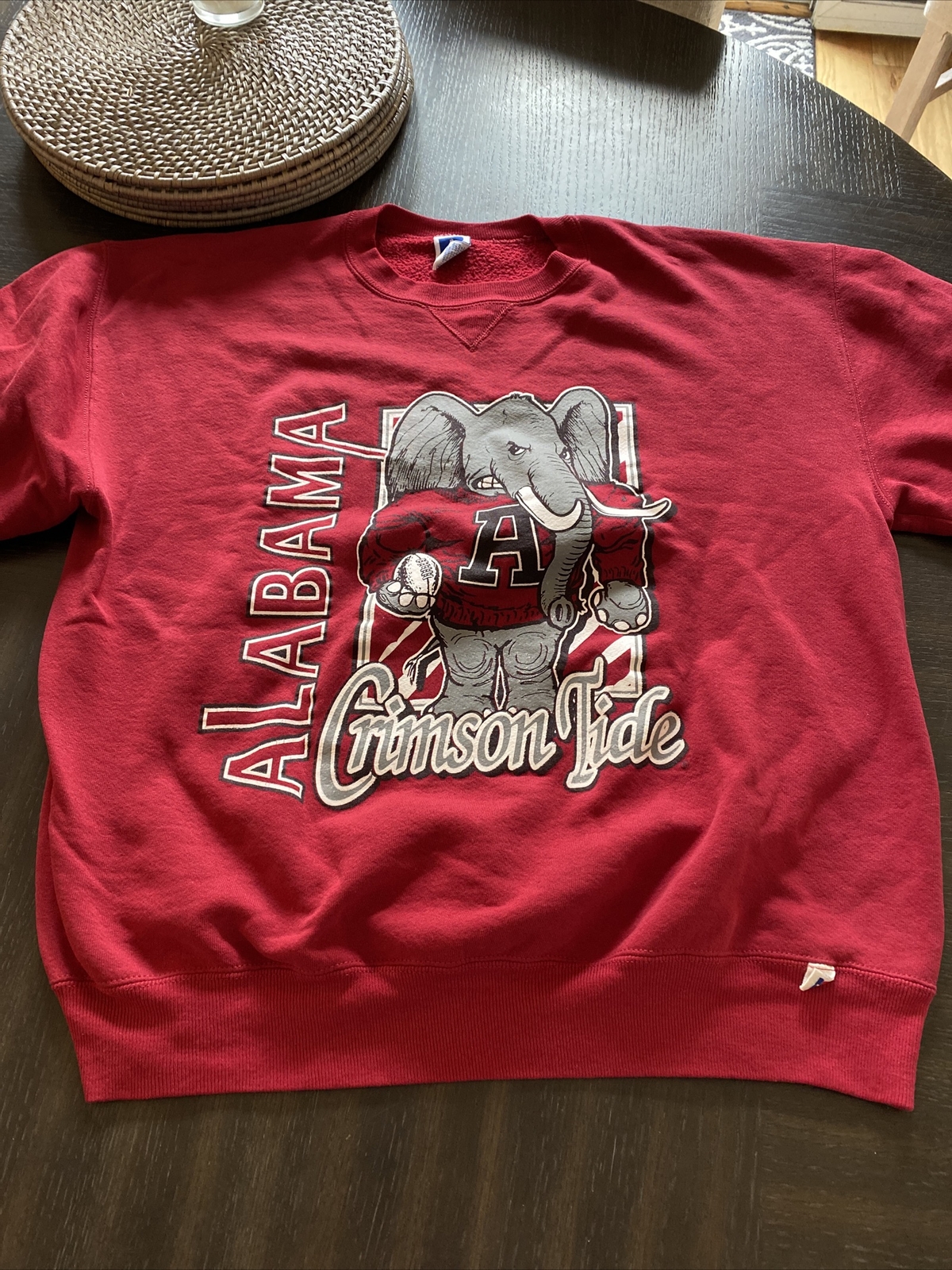 Alabama Crimson Tide Vintage Crewneck Sweatshirt Large NCAA Football | eBay