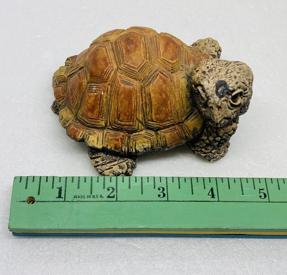 Rare 1970s Tortoise Turtle Ceramic Figurine Detailed Realistic Eyes Art ...