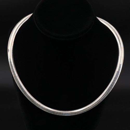 Sterling Silver - RADIUM 9mm Omega Chain Link 19" Necklace - 38g | eBay