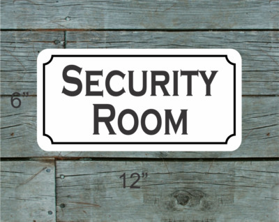 Security Room Metal Sign | eBay