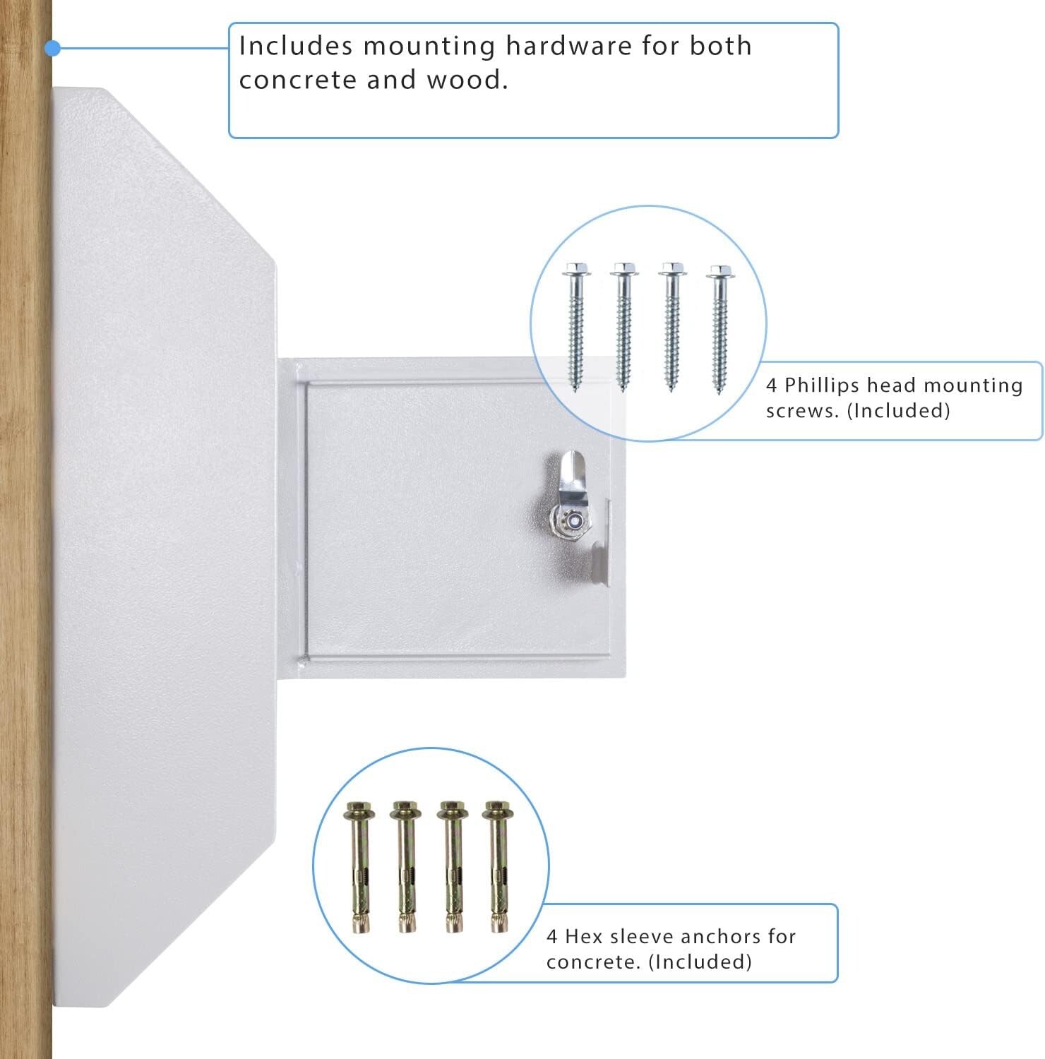 Heavy Duty Wall Mount Locking Deposit Drop Box Safe W300 (Grey) | eBay