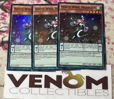 3x (M/NM) - White Wing Magician - PEVO-EN005 - Ultra Rare - 1st Edition ...