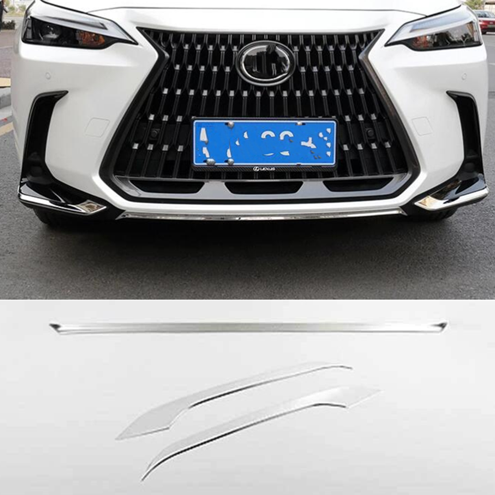 Chrome Front Bumper Lip Spoiler Molding Cover For Lexus NX 250 350h ...