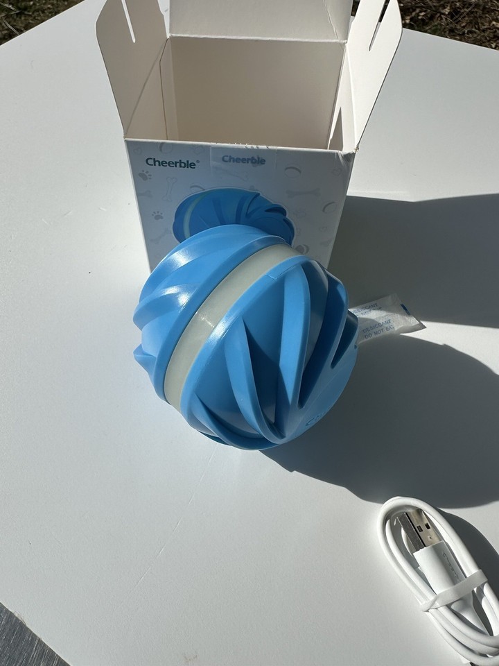 Cheerble Wicked Ball W1 Cyclone Blue Rechargeable Interactive Ball For ...