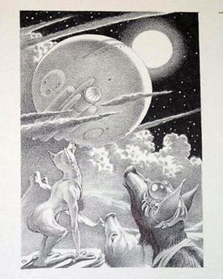 GEORGE BARR BOOK COVER DRAWING DINOSAURS | eBay