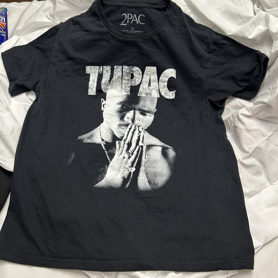 Tupac Shakur Men's Official Licensed 2Pac Prayer Graphic Rap Tee T ...