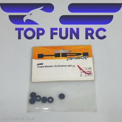 HPI 6158 FOAM WASHER 5X10X2MM (6PCS) FOR E10 & RS4 PRO/R40 SERIES | eBay