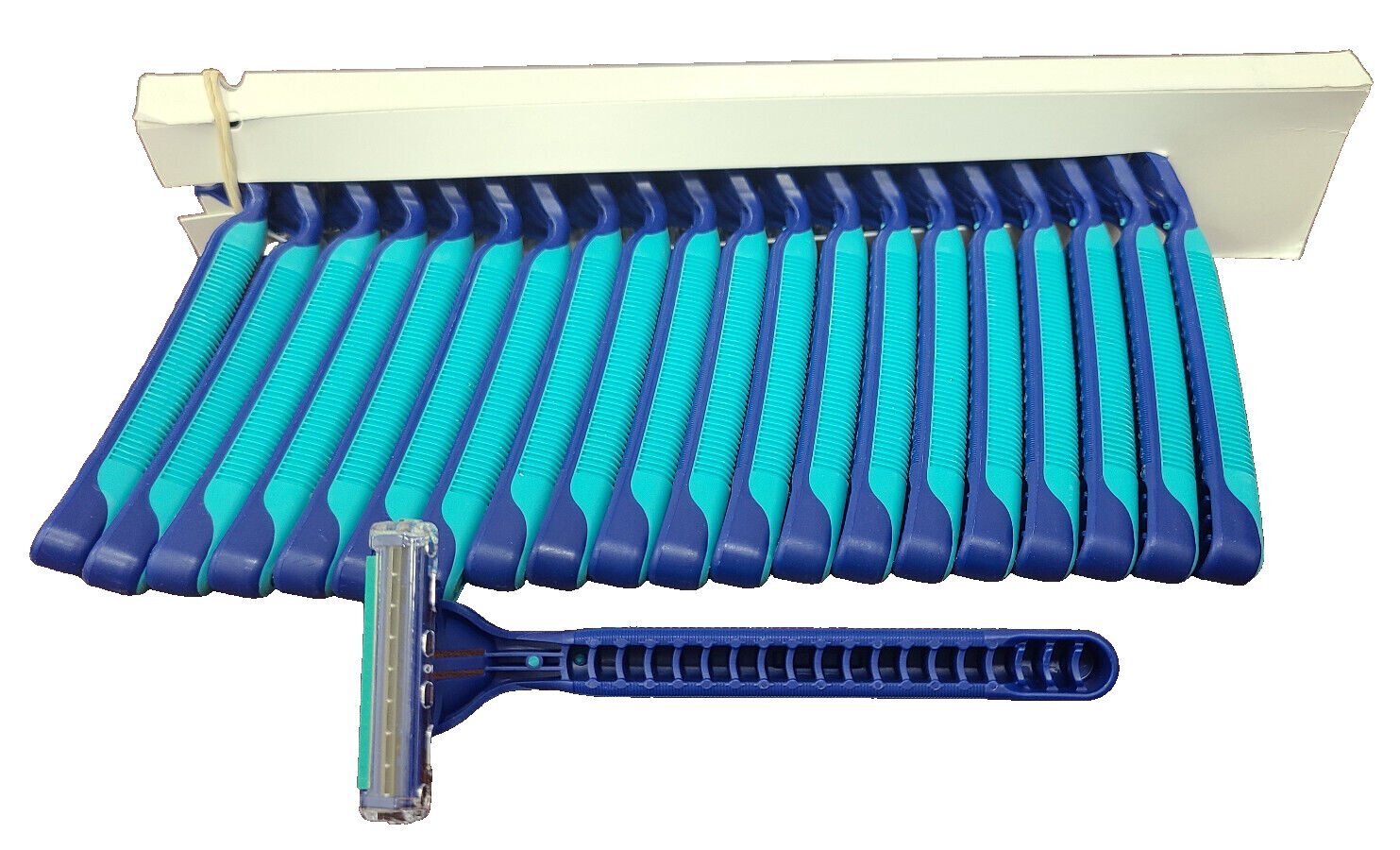 2 Gillette Custom Plus Disposable Razors COMFORT GEL STRIP & 2-Blades ...