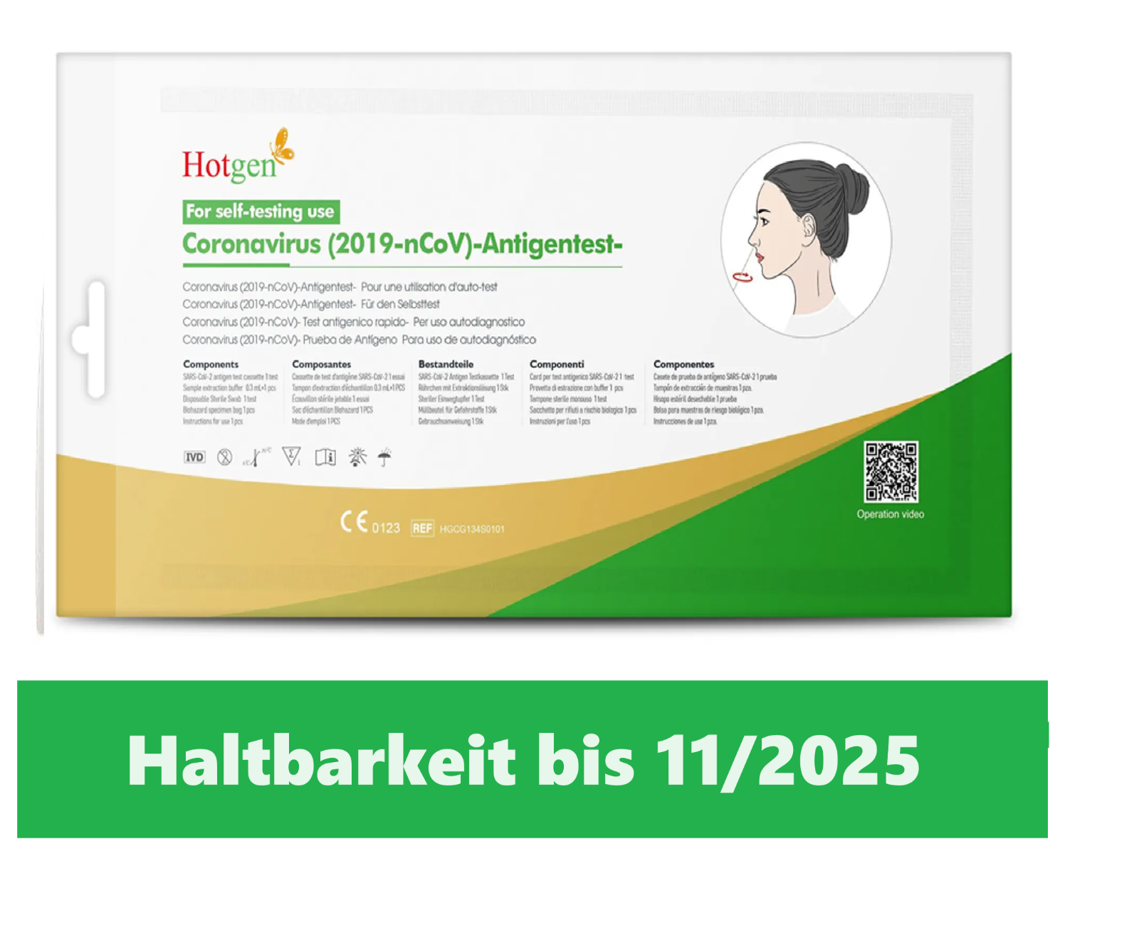 20/50 x Hotgen Corona Schnelltest Selbsttest Antigen Laientest ...