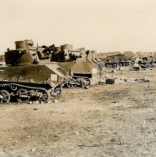 **RARE! Lined Up German Captured British BEF VIckers MK.VIB Panzer ...