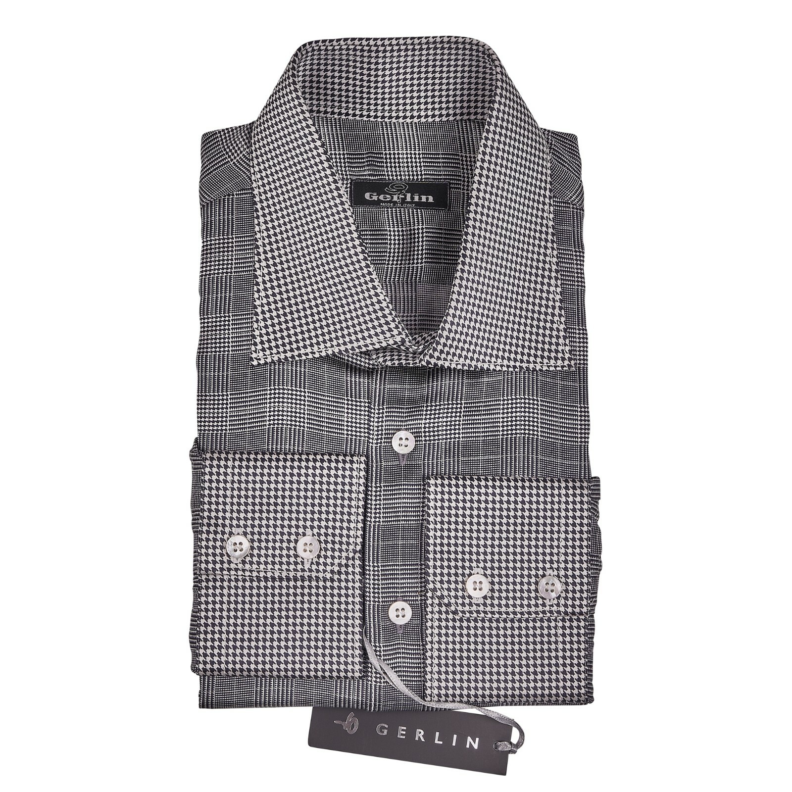 LUXURY 1400$ GERLIN Limited Edition Black Shirt 100% Silk 16-41 BIJAN ...