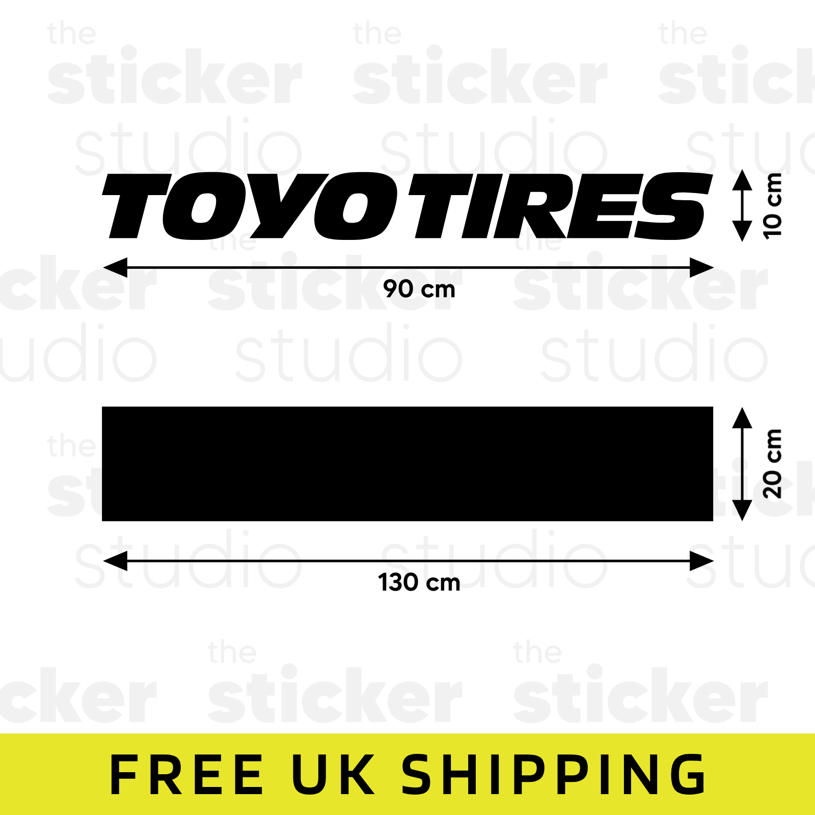 TOYO TIRES Sunstrip - Banner Windscreen Sticker - JDM Euro Race Car Van ...