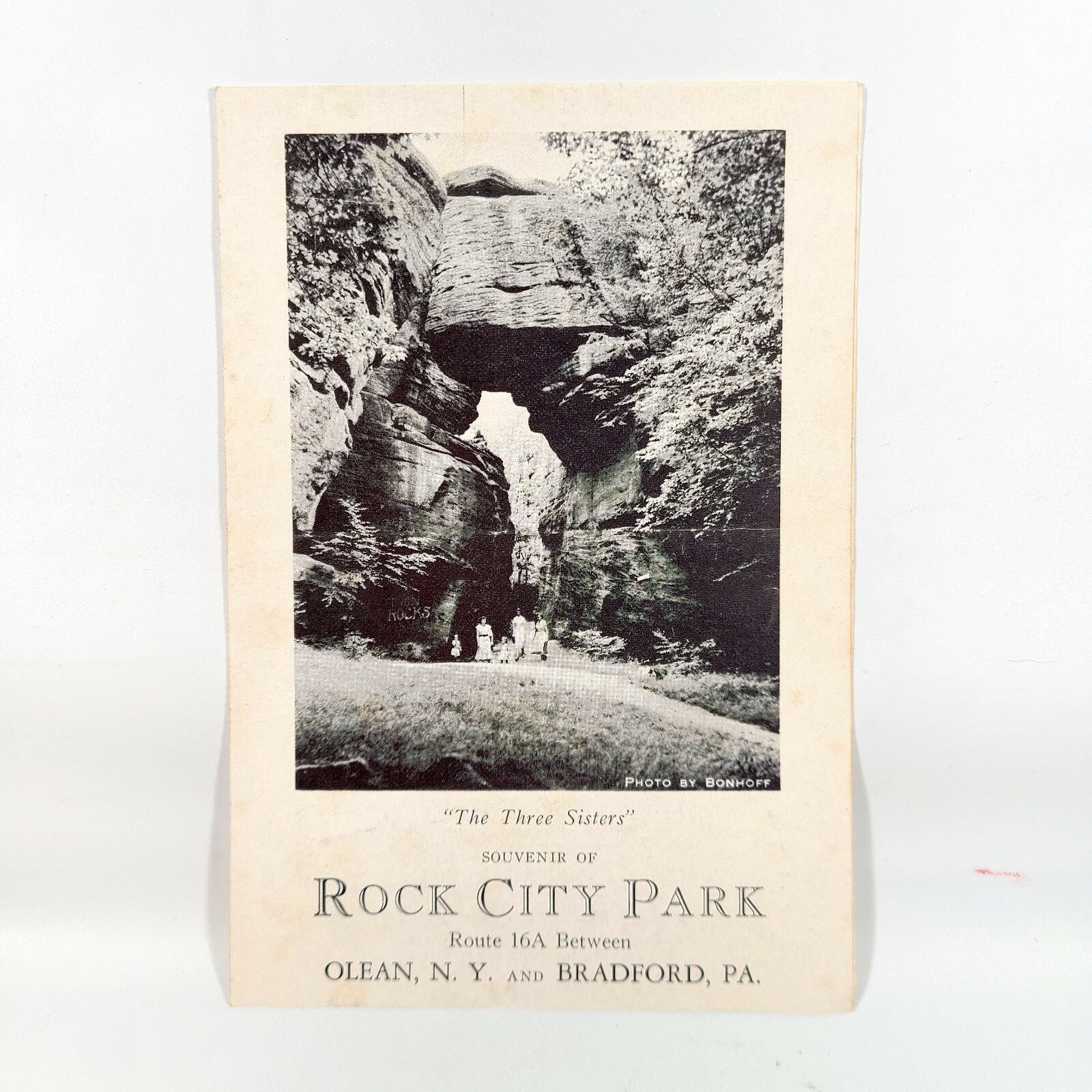 1954 Rock City Park Vintage Travel Brochure Olean NY & Bradford PA Map | eBay