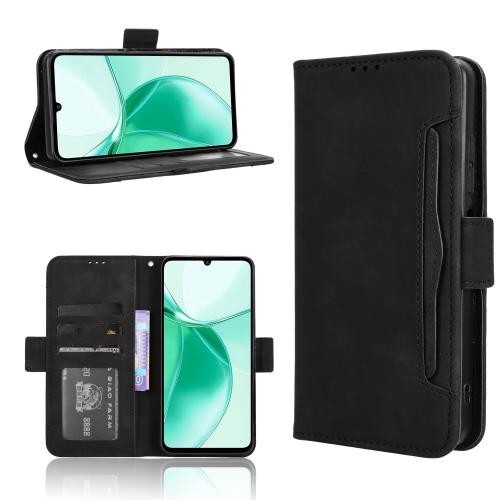 For ZTE Blade A35e Z2466 Skin Feel Calf Texture Card Slots Leather ...