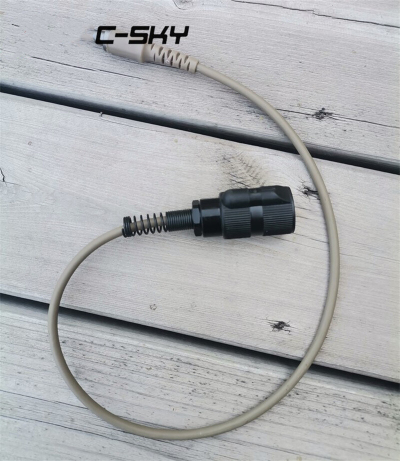 INVISIO V60 6PIN Connector Adapter | 6V | 50CM | Tan Black Plug ...