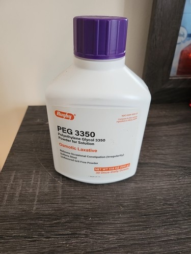 Rugby PEG 3350 Laxative Powder 30 Doses | MiraLAX Powder (Exp 09-2026 ...