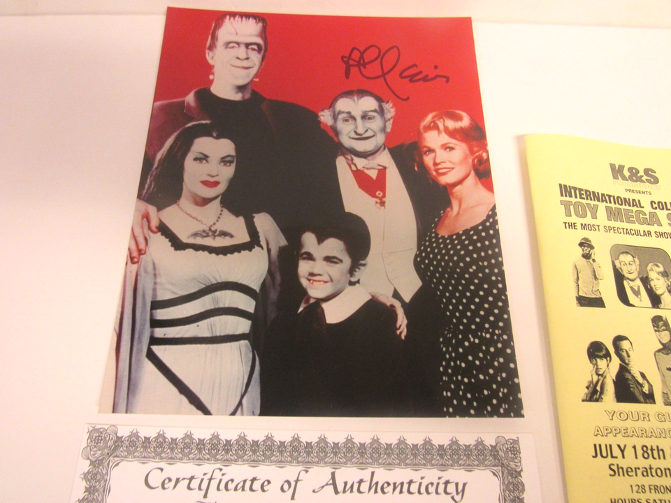 Al Lewis The Munsters Grandpa Signed Autograph 8 x 10 Color Photo with ...