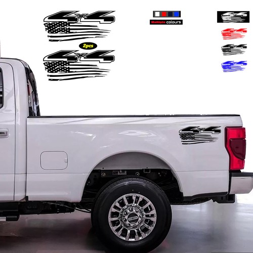 2PCS 4x4 Decals for Ford F-150 F-250 F-350 Ranger Truck Rear Bed Side ...