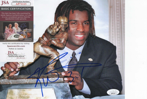 Ricky Williams Signed 8x10 Photo w/ JSA COA Heisman Trophy Texas ...