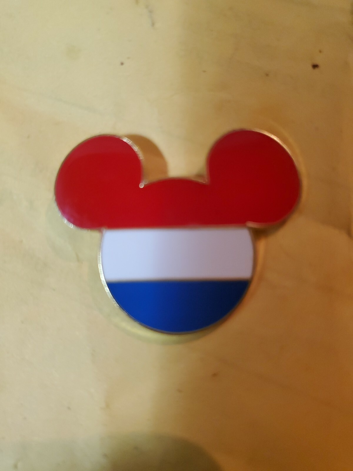 Mickey Mouse Head Red, White, & Blue Pin/pins 2008 Paris. E 198 | eBay