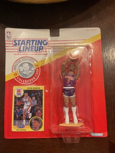 vtg Starting Lineup Basketball NBA 1991 Kevin Johnson W/ Coin SL330 | eBay