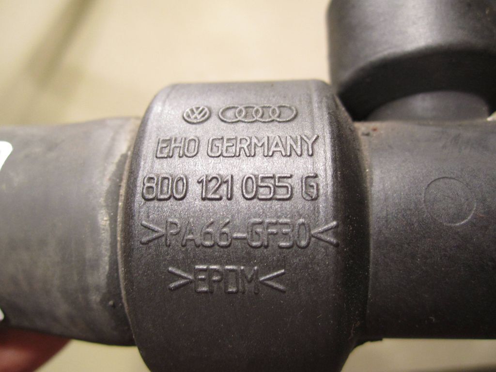 Audi A4 S4 B5 8D 1997 Petrol engine water coolant pipe hose 8D0121055G ...