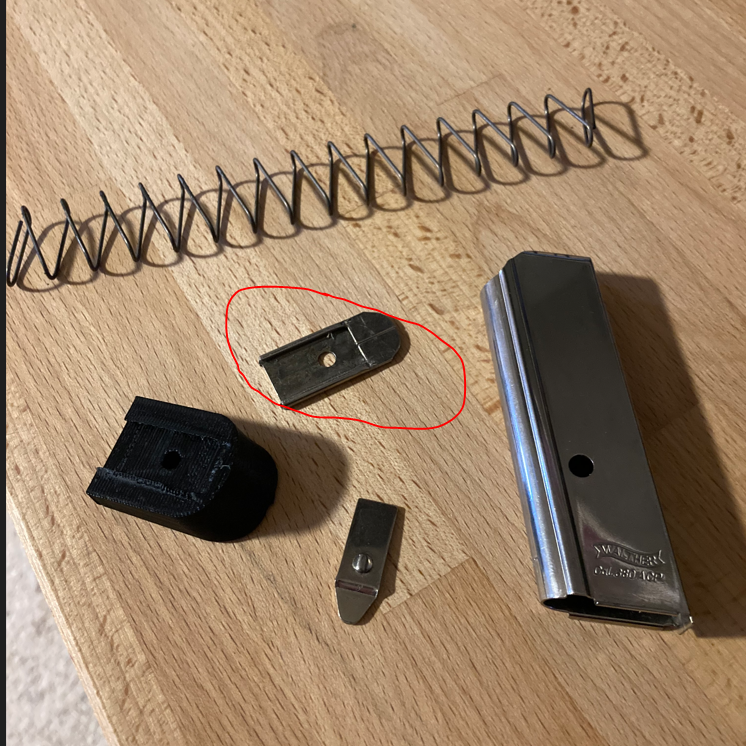 Walther PPK Finger Grip Extension 3D Printed!! Walnut Brown (also fits ...