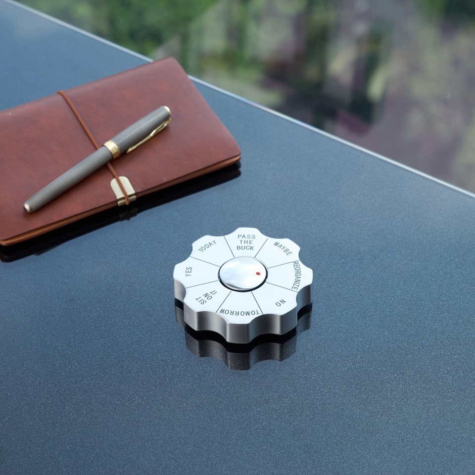 Executive Desk Toy – Fun Silver Metal Decision Maker Paperweight | eBay