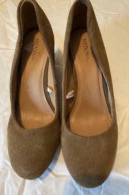 Merona Tab Wedges Tan Size 8.5 | eBay