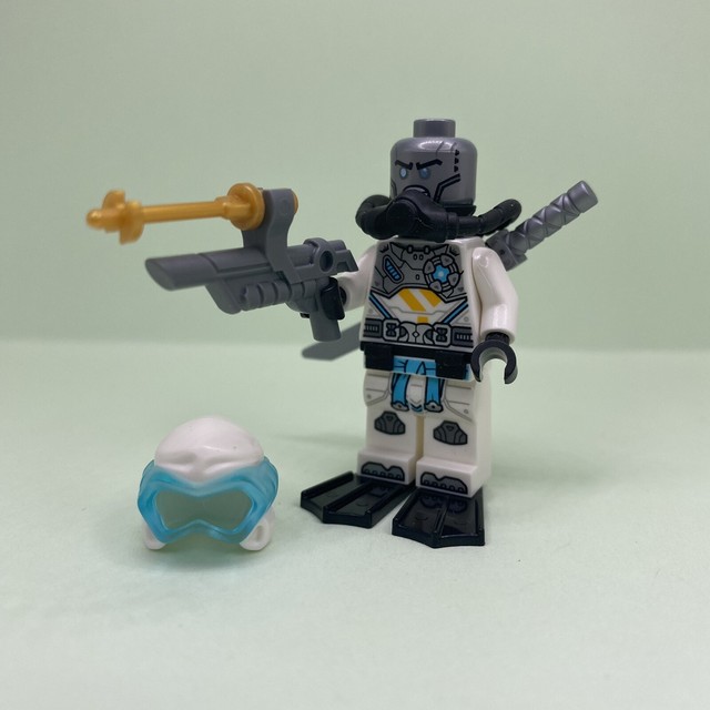Genuine Lego Ninjago Scuba Zane minifigure njo699 c/w weapons - set ...
