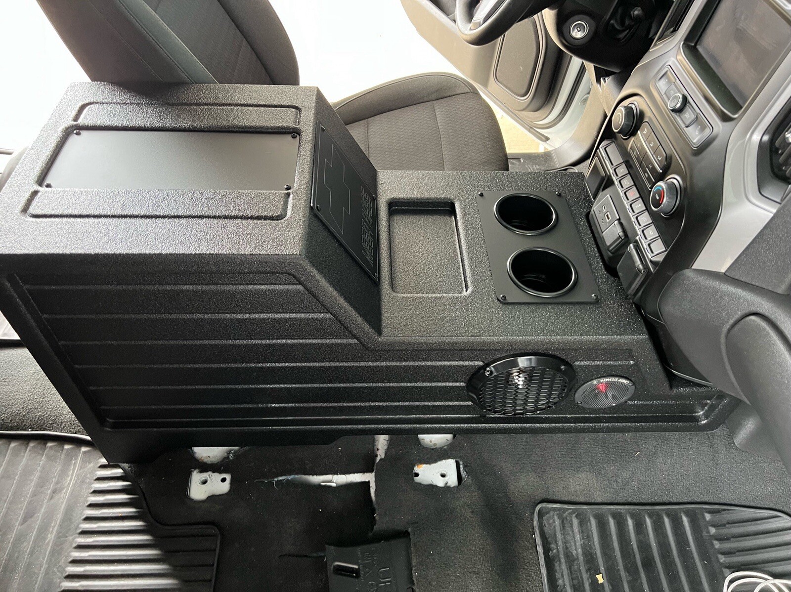 Chevy Silverado Gmc Sierra Crew Cab 19-22 Center Console Subwoofer Box ...