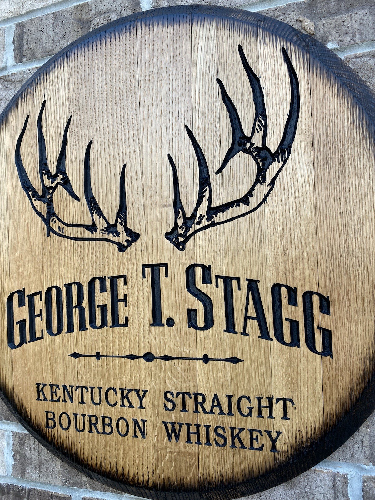 Authentic George T Stagg Logo Distillery Bourbon Barrel Head 21 ...