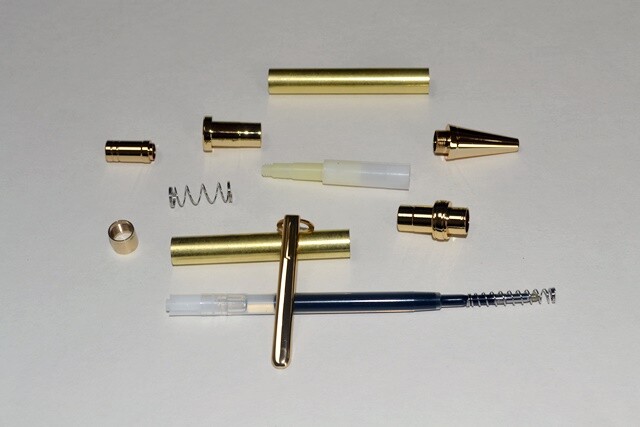 Woodturning Pen Kit - Eliot Click Pen Kit - Gel Refill - Prokraft | eBay UK