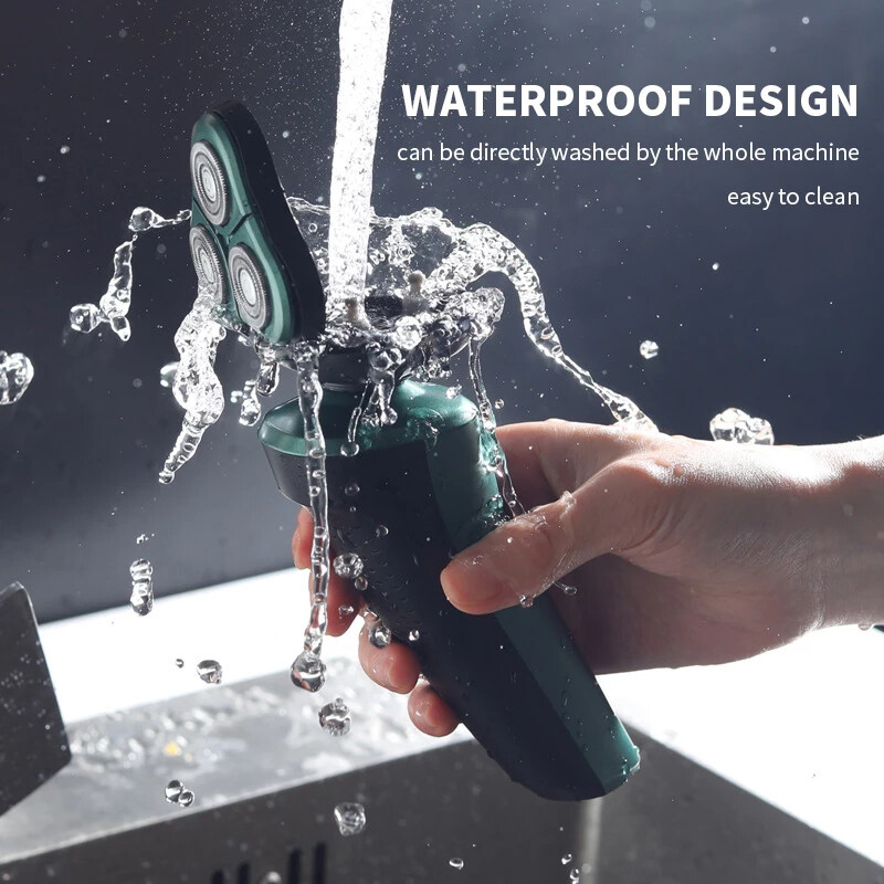 USB Rechargeable Cordless Mens Electric Rotary Shaver Razor Sideburn ...