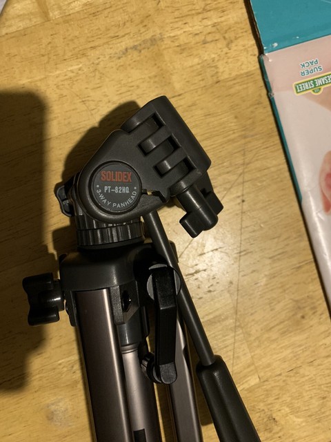 Solidex Performance Compact Travel Tripod Model PT-82HQ Camera/ Video ...