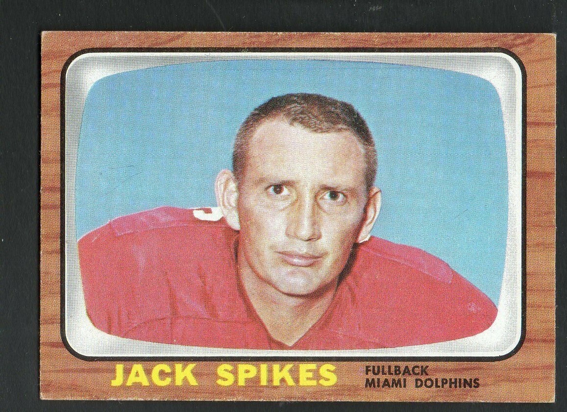 1966 Topps Football Card #84 Jack Spikes-Miami Dolphins Ex Card | eBay