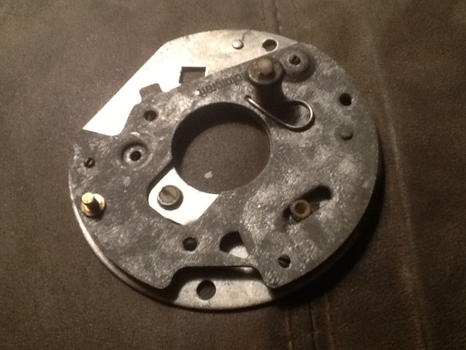 NOS 1958 1973 FORD SINGLE POINT DISTRIBUTOR BREAKER PLATE NEW ...