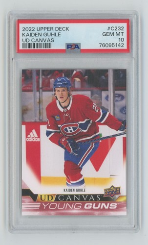 2021-22 Upper Deck UD Young Guns Canvas Kaiden Guhle RC PSA 10 Montreal ...