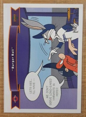 1991 UPPER DECK COMIC BALL 2 BUGS BUNNY YOSEMITE SAM #102 LOONEY TUNES ...