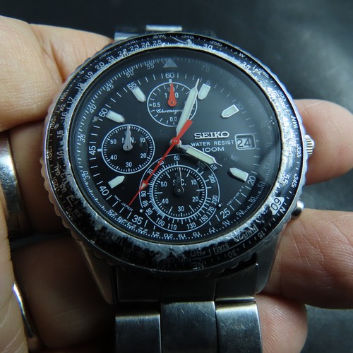 V657 Japan Seiko Chronograph Quartz Men Watch | eBay