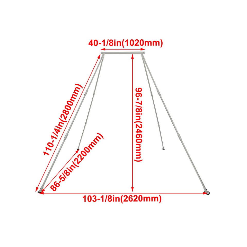 Aerial Stand Portable Rig Frame Yoga Swing Bar Indoor&Outdoor Use 560 ...