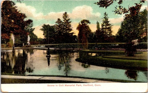 Postcard Circa 1908 Colt Memorial Park Hartford Connecticut B156 | eBay