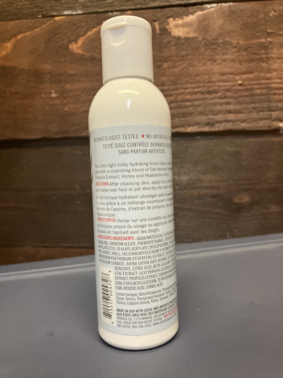 FIRST AID BEAUTY Toner 6oz Ultra Repair Wild Oat Hydrating No Alcohol ...