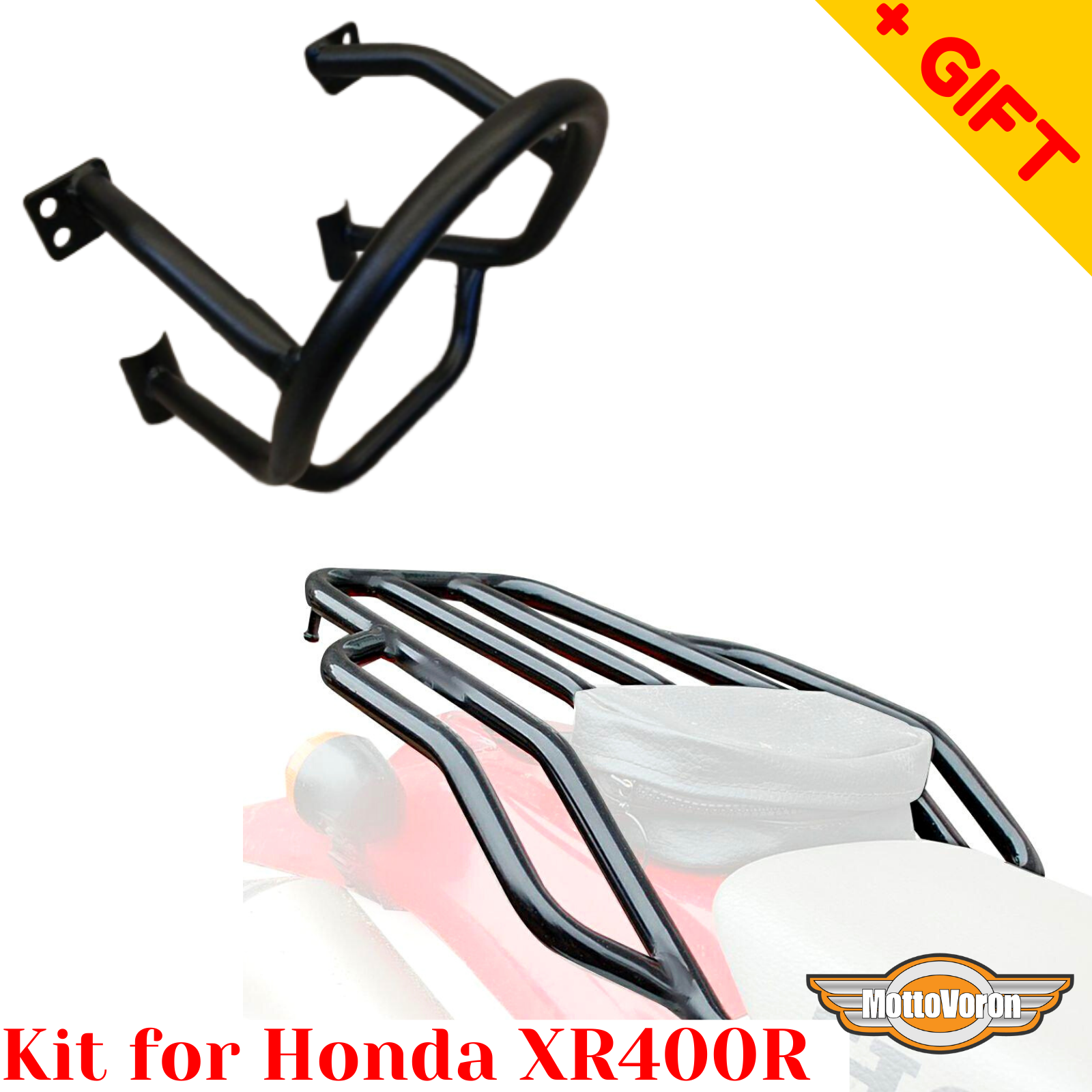 For Honda XR 400 Rear rack XR400R Headlight protector Guard XR 400 Kit ...