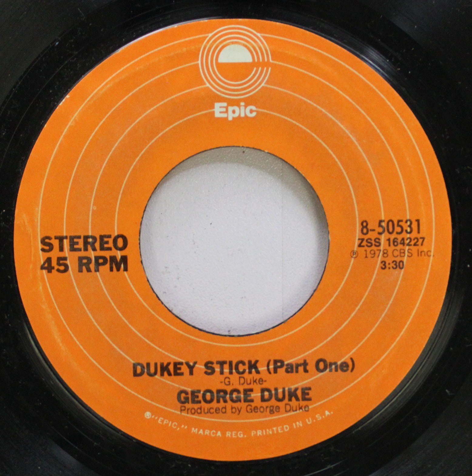 Soul 45 George Duke - Dukey Stick (Part One) / Dukey Stick (Part Two ...