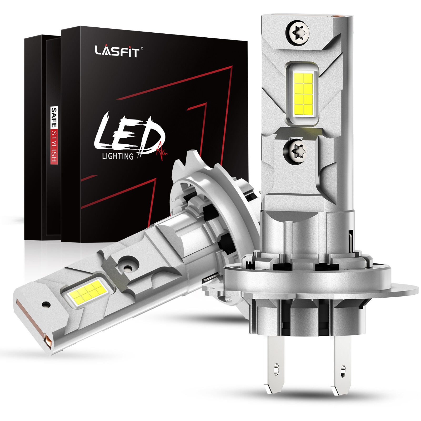 Lasfit H7 LED Headlights Bulb High/Low Beam 60W 7000LM Super Bright ...