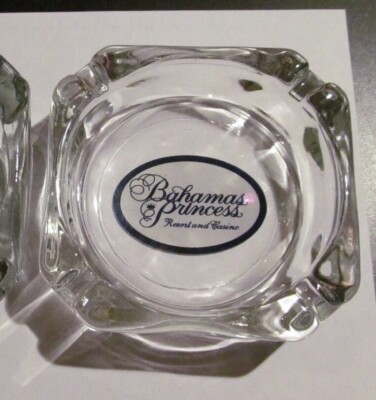 BAHAMAS PRINCESS RESORT & Casino hotel cruise line ashtray glass ...
