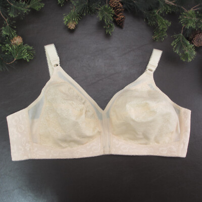 Playtex Bra Size 48B Beige Unlined Wireless Adjustable Clasp Back | eBay