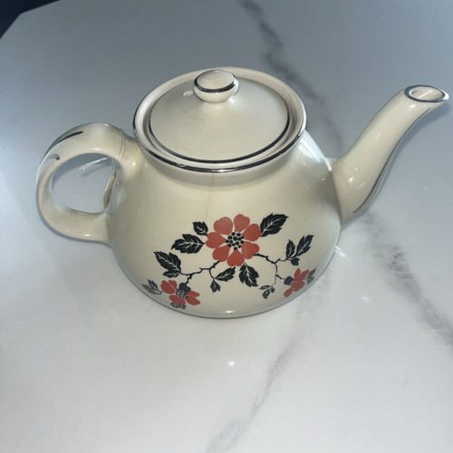 Red Poppy Teapot, Hall’s Quality Kitchenware, Silver Trim | eBay