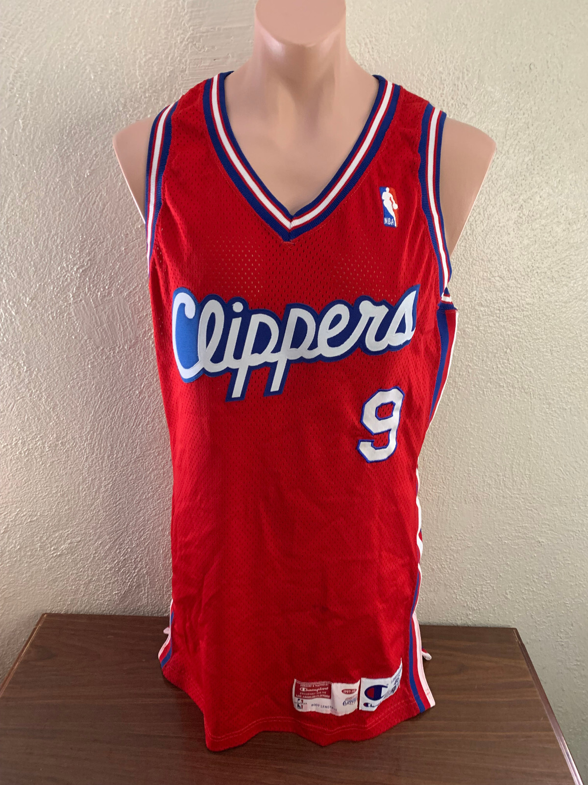 NBA Los Angeles Clippers #9 Harwood Game Worn Jersey Champion Red Size ...